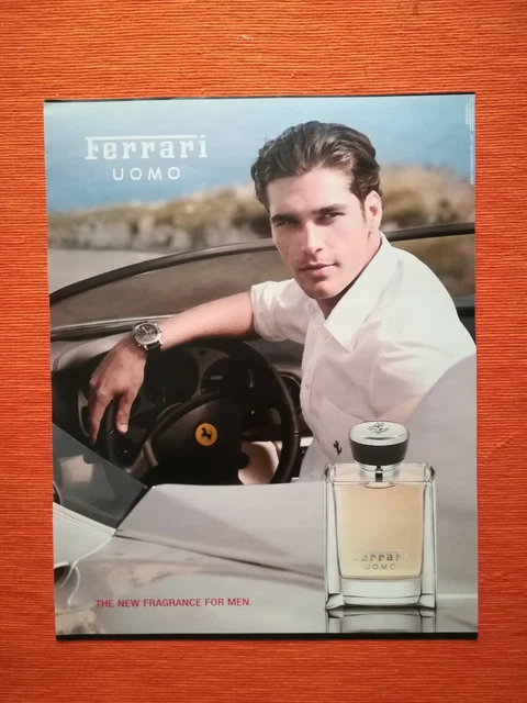 PUBBLICITA' CARTACEA ORIGINALE - ADVERTISING PROFUMO "FERRARI UOMO" del ...