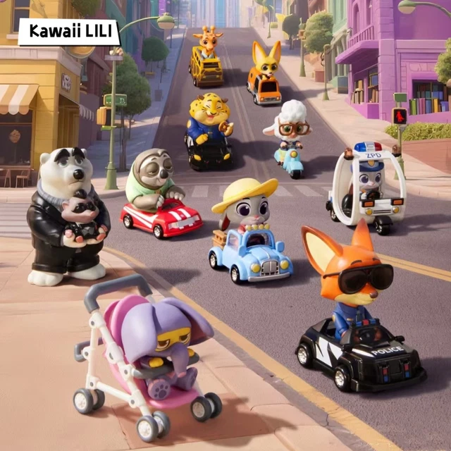 MINISO DISNEY ZOOTOPIA Happy Driving Series Blind Box Confirmed Figure ...