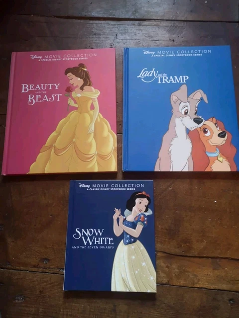 DISNEY MOVIE COLLECTION books Snow White Beauty and the Beast Lady and ...
