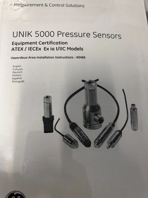 GE UNIK 5000 Pressure Sensor PTX5072-TC-A1-CA-H1-PA 0 to 10 bar $141.72 ...