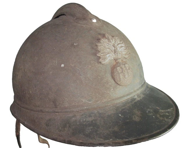VÉRITABLE WW1 FRANÇAIS M15 Adrian Infanterie Casque De Stahlhelm Casco ...