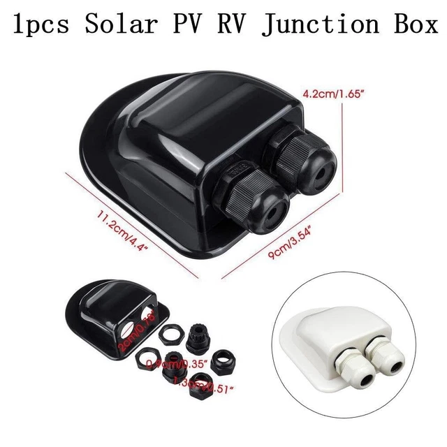 FOR SOLAR PANELS Junction Box Cable Gland Ships Cable Panel ABS Double ...