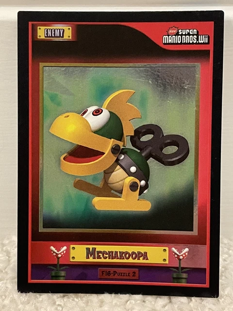 SUPER MARIO BROS Wii Nintendo 2010 Mechakoopa Foil F16 Puzzle 2 EUR 4 ...