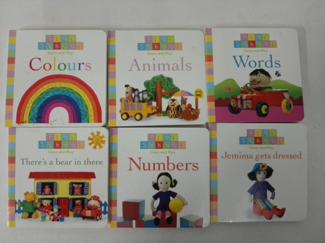 PLAY SCHOOL (ABC), Toddler Mini Board Book Bundle. Numbers-Colours ...