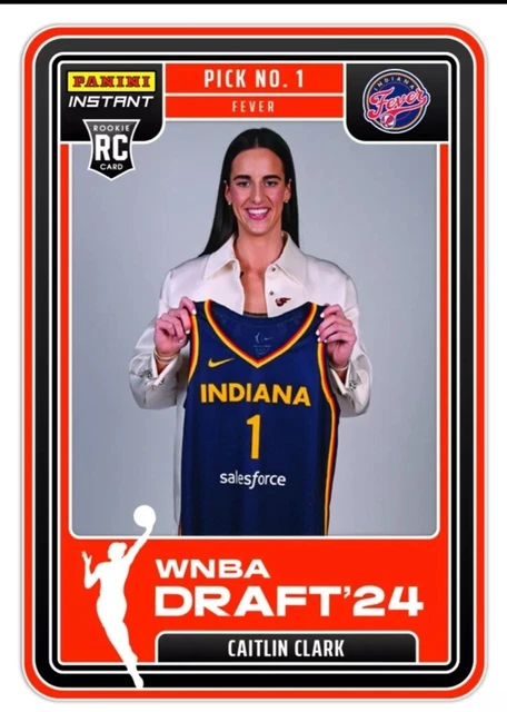 CAITLIN CLARK 2024 Panini Instant Wnba Draft Night Card #1 Indiana ...