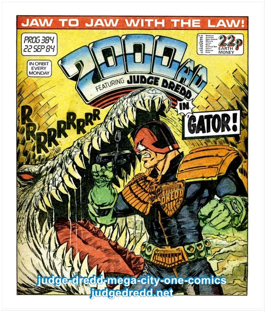 2000AD PROG 384 Judge Dredd Comic Book Issue Very Good to Excellent ...