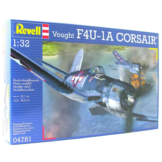 REVELL 04781 VOUGHT F4U-1A Corsair Plane Scale1:32 Model Kit Naval ...