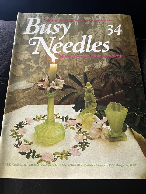 BUSY NEEDLES, VINTAGE craft book, Part 34. various craft knitting ...
