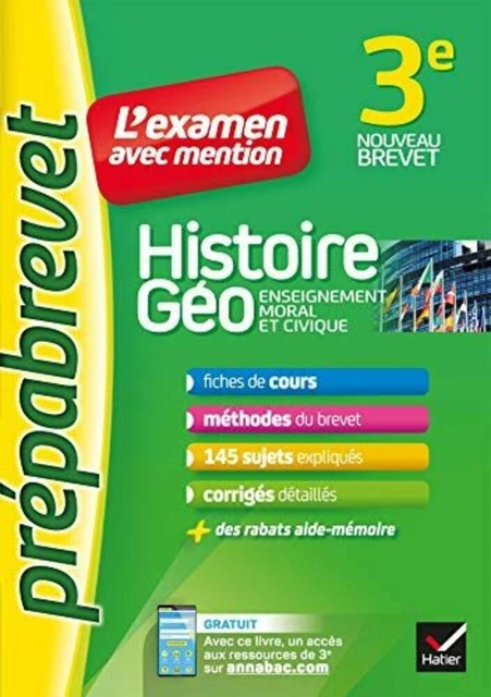 HISTOIRE-GÉOGRAPHIE EMC 3E - Prépabrevet L'examen avec mention: fiches ...