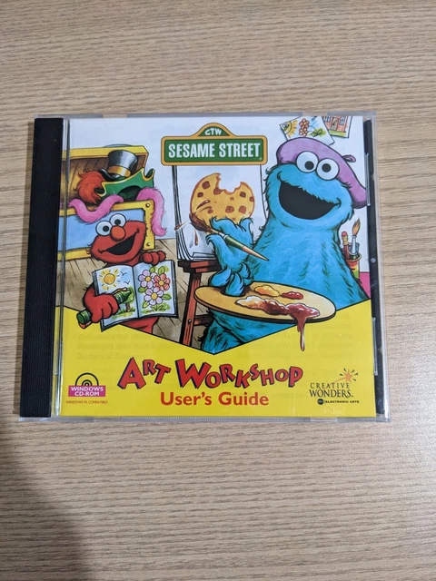 SESAME STREET ART Workshop PC images de peinture CD, apprendre les ...