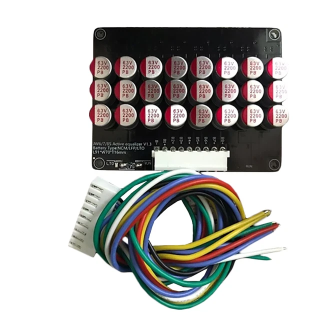 CAPACITIVE ACTIVE-BALANCER TERNARY 8S Li-ion Battery Equalizer ...