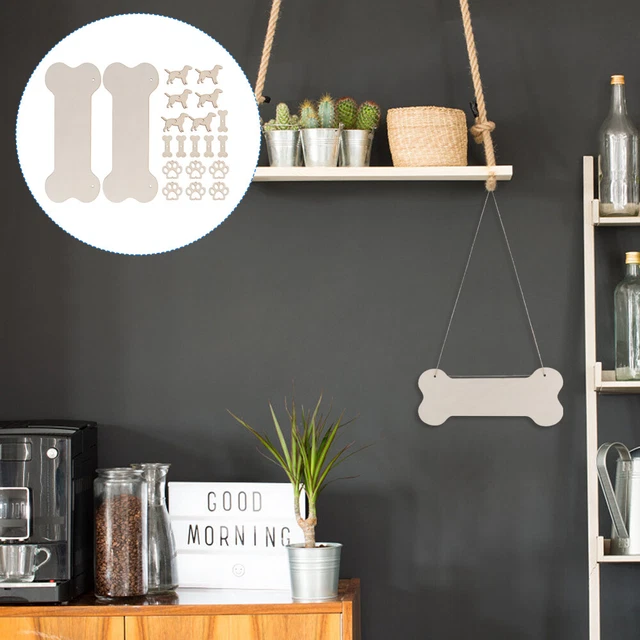 20 PCS ÉTIQUETTE Cadeau En Os Drapeau Vierge Pendentif Chien EUR 9,78 ...