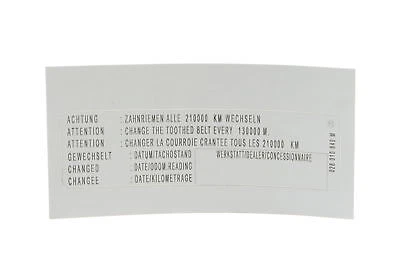 ORIGINAL VW 1K0010375P Kennzeichnung Hinweis Kennschild EUR 11,12 ...