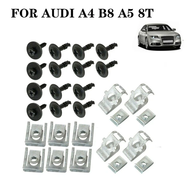 28X FOR AUDI A4 B8 A5 8T Undertray Engine Under Cover Fixing Clips ...