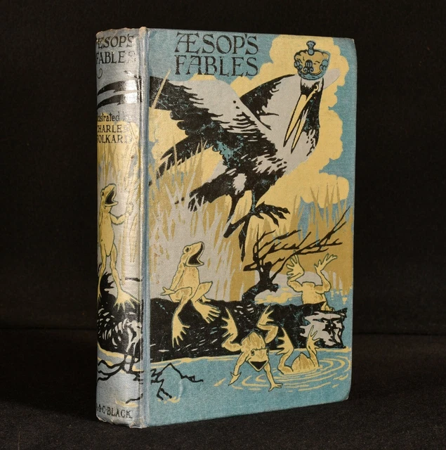 1918 AESOP'S FABLES Illustrated by Charles Folkard Reprinted EUR 77,56 ...