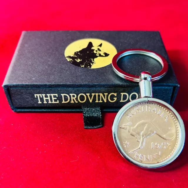 60TH BIRTHDAY ANNIVERSARY Gift Present 1965 Australian Penny Keyring ...
