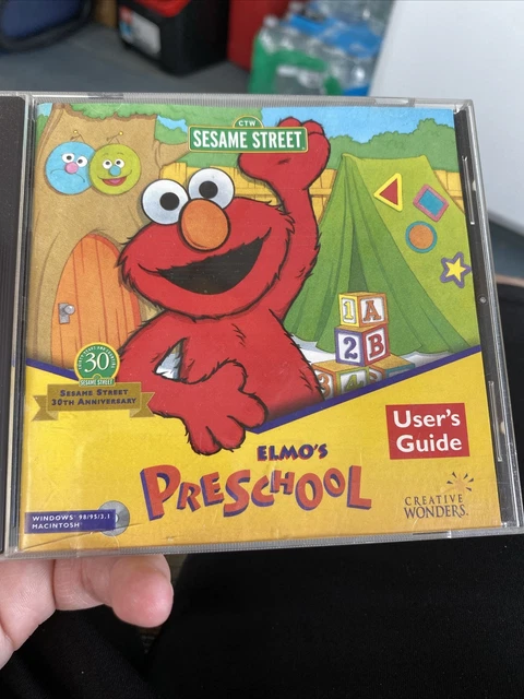 ELMO'S PRESCHOOL SESAME Street PC CD-ROM Learning Educational Kids ...