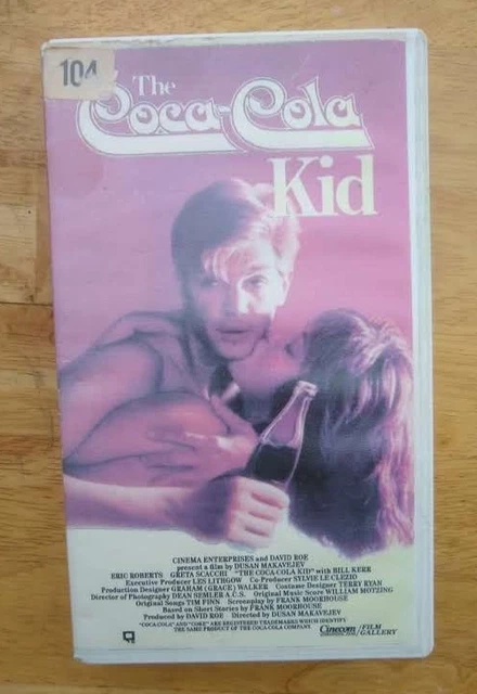 VHS MOVIE THE Coca-Cola Kid 1985 Comedy Romance Eric Roberts cut box £9 ...