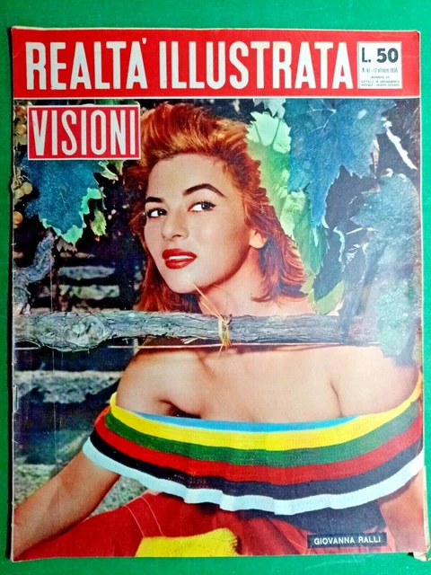 REVUE N. 41 Années 50 Réalité Illustrée Avec Giovanna Ralli - Réf. 40 ...
