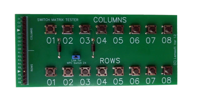 PINBALL MACHINE - Switch Matrix Test PCB & Cables £23.00 - PicClick UK