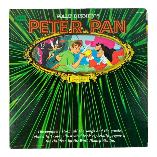 WALT DISNEY'S PETER Pan Disneyland ST 3910 1960 USA Album LP Vinyl Used £14.99 - PicClick UK