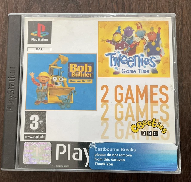 CBEEBIES BOB THE Builder & The Tweenies Playstation 1 PS Double Pack ...