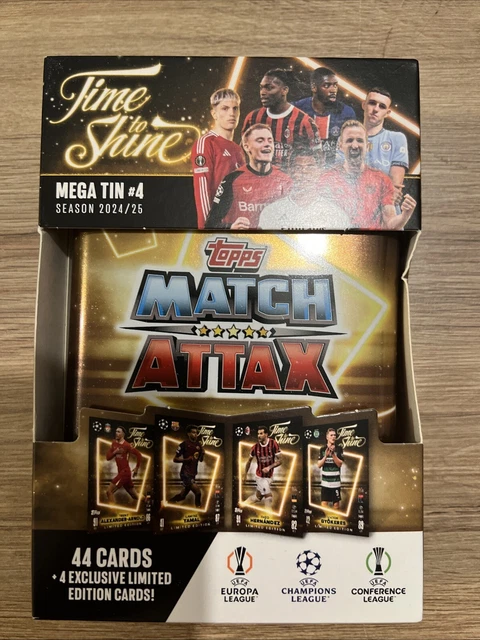 TOPPS MATCH ATTAX 2024/25 Trading Cards Game Mega Tins Limited Edition ...