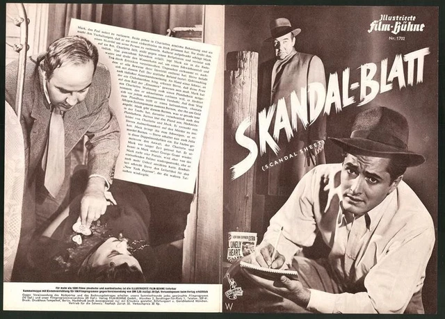 FILMPROGRAMM IFB NR. 1702, Skandal-Blatt, Broderick Crawford, John ...