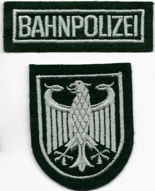 BGS POLIZEI ABZEICHEN 90er BAHNPOLIZEI Patch BUNDESGRENZSCHUTZ ...