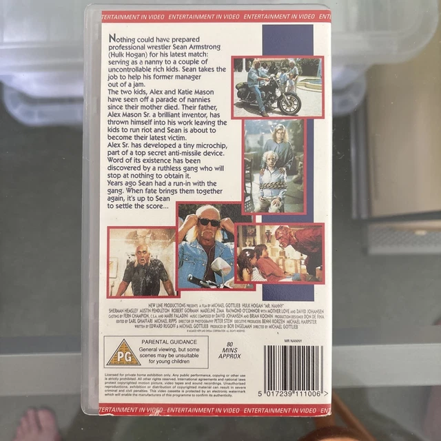 HULK HOGAN IS Mr.Nanny Video Tape. VHS. PG. S65 £7.99 - PicClick UK