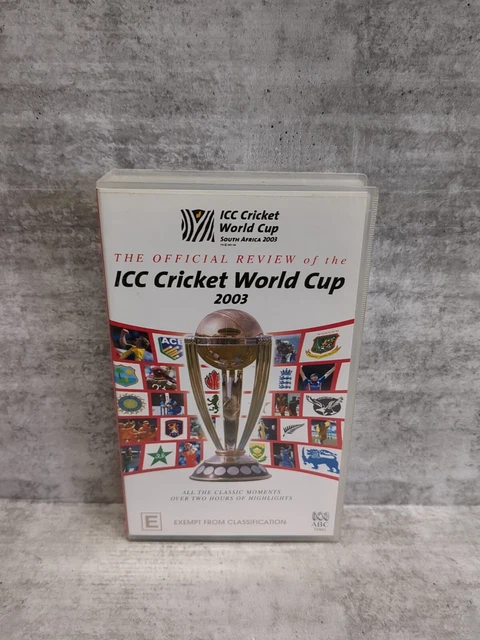 THE OFFICIAL REVIEW Of The ICC Cricket WC 2003 VHS Movie Video Cassette ...
