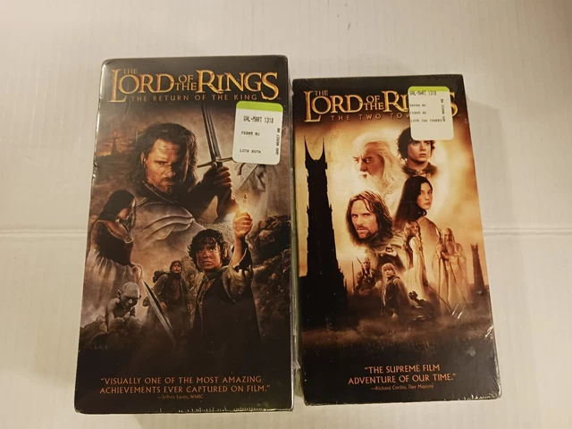 THE LORD OF the Rings VHS Lot -SEALED Two Towers & The Return Of The ...