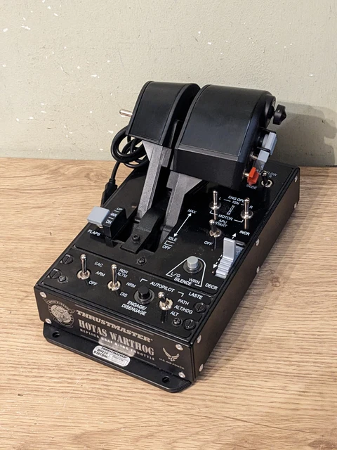 THRUSTMASTER HOTAS WARTHOG dual throttle USB for PC 2960739 READ ...