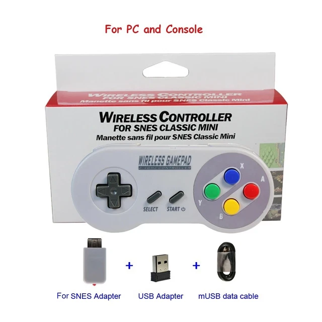 WIRELESS SUPER NINTENDO Controller Gamepad Switch/SNES/PC/Android ...