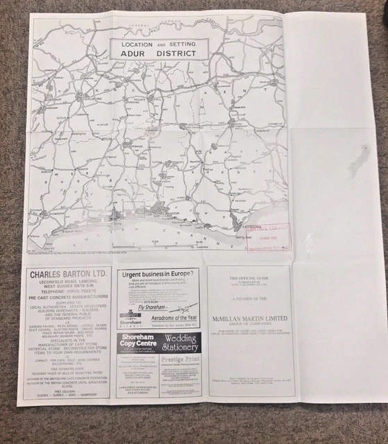LOCATION AND SETTING Adur District - Map of the Adur District £7.00 ...
