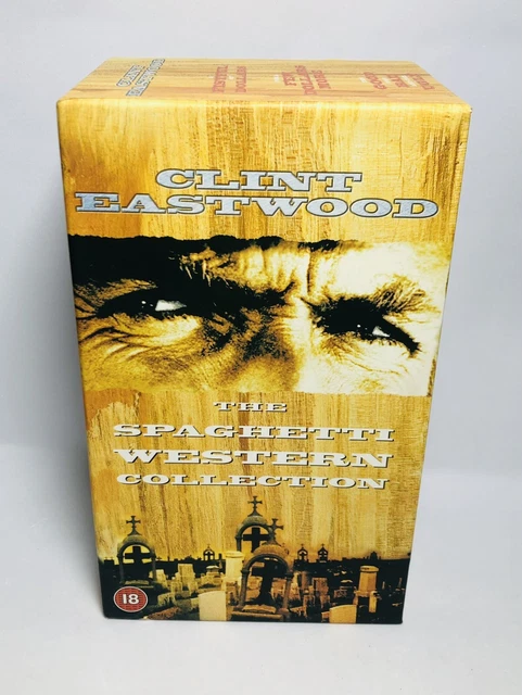 CLINT EASTWOOD VHS Box Set The Spaghetti Western Collection Films 3 x ...