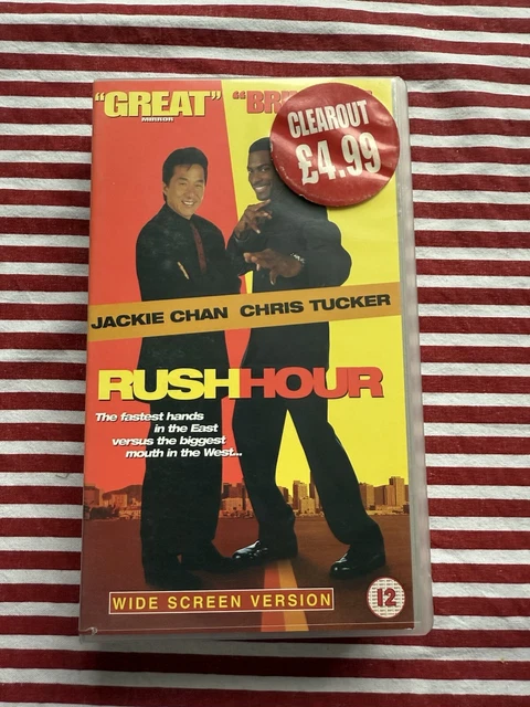 RUSH HOUR, VHS Video, 1999, Jackie Chan, Chris Tucker, Cert 12 Movie £3 ...