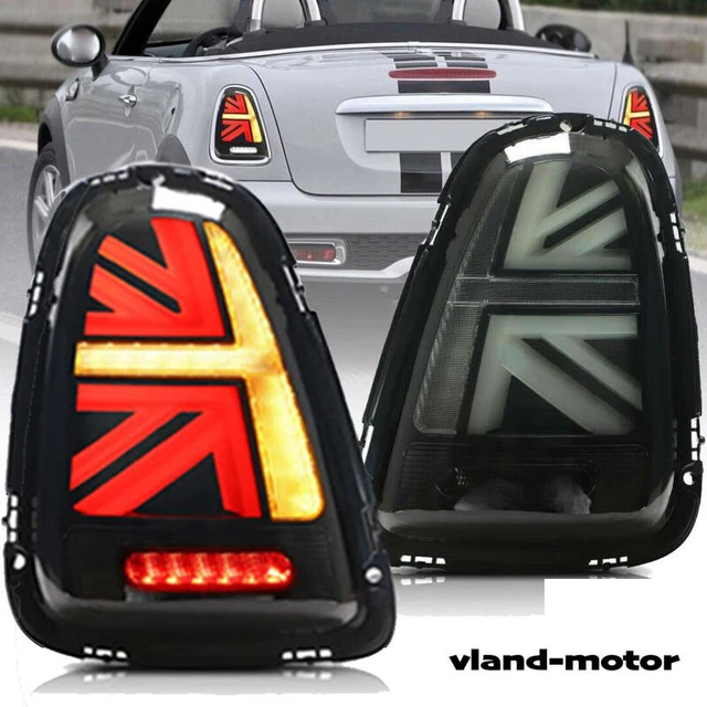 PAIR SMOKED LED Tail Lights For Mini Cooper R56 R57 R58 R59 2007-2013 ...