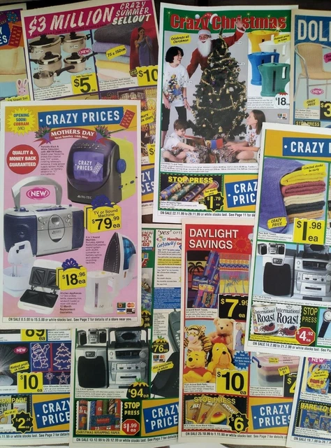 CRAZY PRICES OLD Shop Catalogues 1999 2000 Y2K Discount Junk Bargain ...