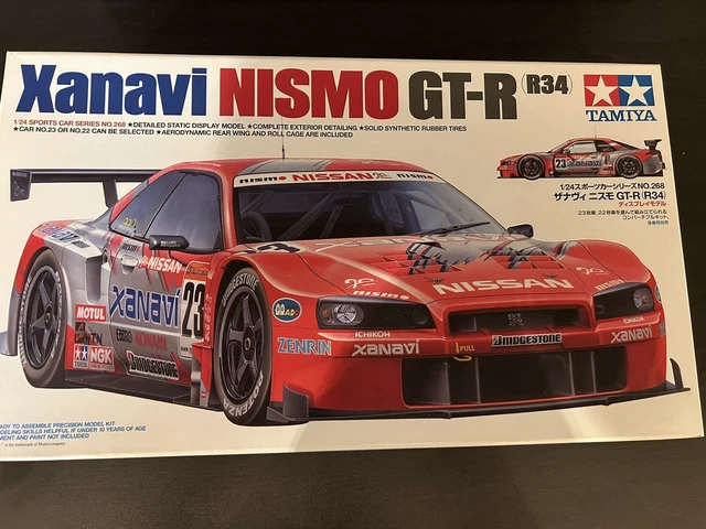 TAMIYA 1/24 NISSAN Xanavi Nismo Gt-R R34 STARTED Read Description EUR ...