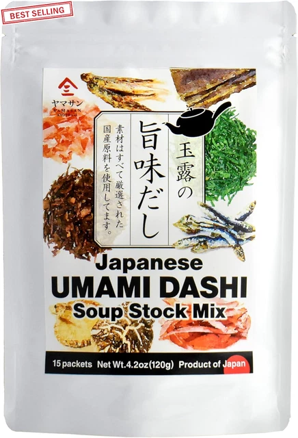 JAPANESE DASHI SOUP Stock Packets Umami Broth Seasoning 8g Sachets 15 ...