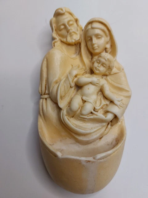 THE HOLY FAMILY Mary, Joseph And Baby Jesus 3D Wall Pocket Made In ...