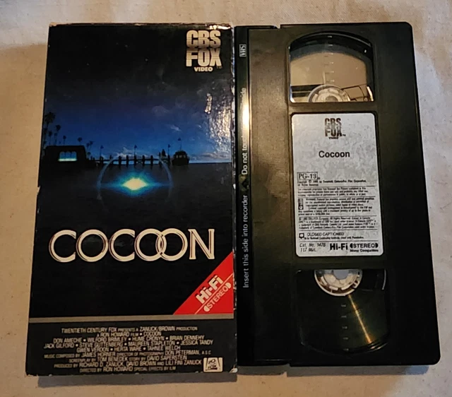 COCOON (1985), VHS (1986), First VHS Release, CBS/FOX logo £2.96 ...