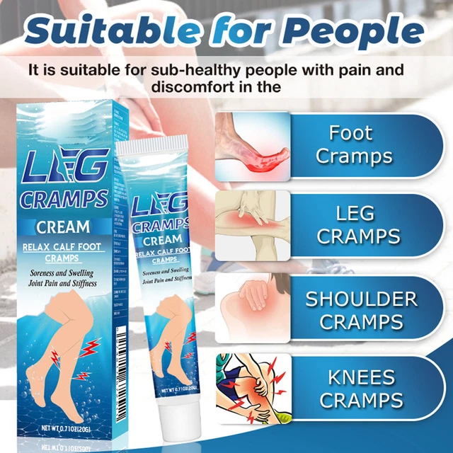 CRAMP CREAM FAST Acting Cramp Relief Ointment Spasm Soreness For Home £ ...