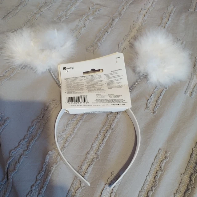 NEW BRIDE TO Be Party Marabou Boppers Hen Night Ladie-Smiffy's. White ...