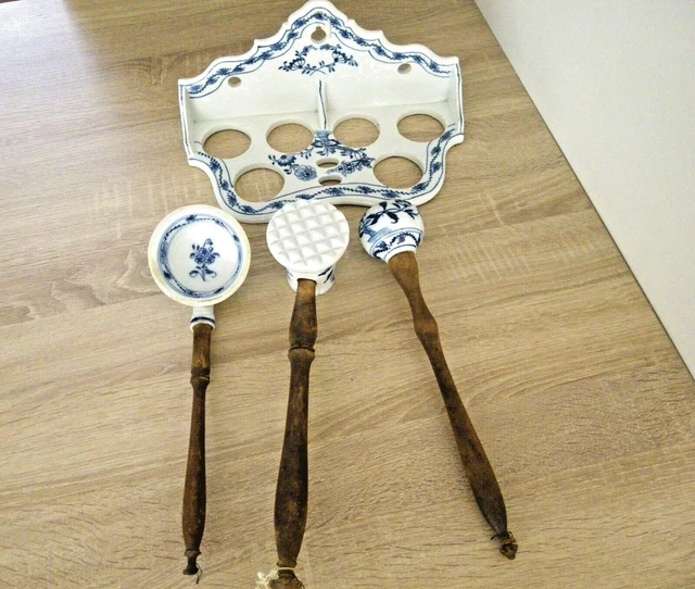 PORTE USTENSILES PILON attendrisseur louche en porcelaine copie Meissen ...