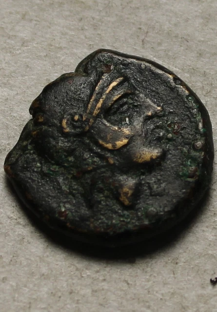 RARE GENUINE ANCIENT Greek coin Mesembria Thrace 350 helmeted Athena ...