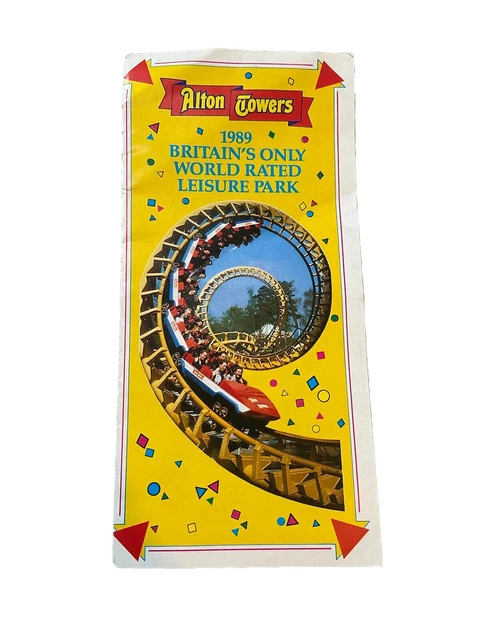 RARE COLLECTABLE VINTAGE Alton Towers 1989 80s Leaflet Park Guide £49.99 - PicClick UK