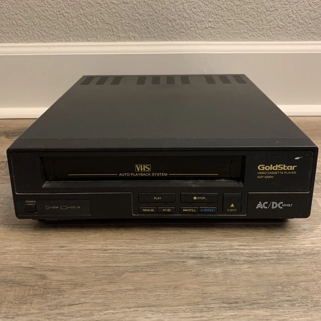 GOLDSTAR AC/DC VHS Video Cassette Player VCP 4205M Complete - For Parts ...