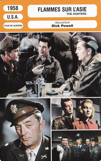 FICHE CINÉMA - DICK POWELL - FLAMMES SUR L’ASIE - 1958 EUR 2,20 - PicClick FR